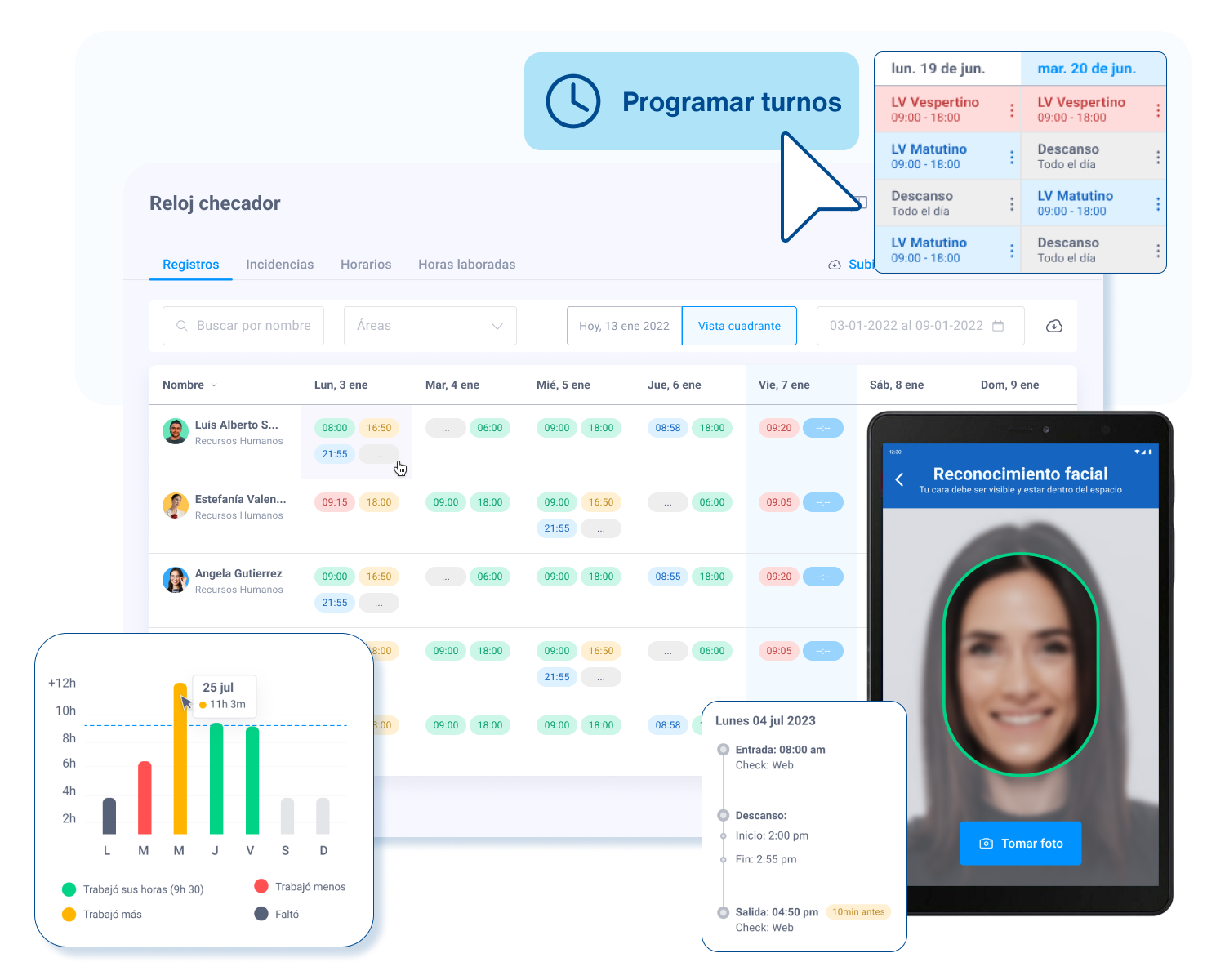 Worky RH, la App de Reloj Checador para control preciso